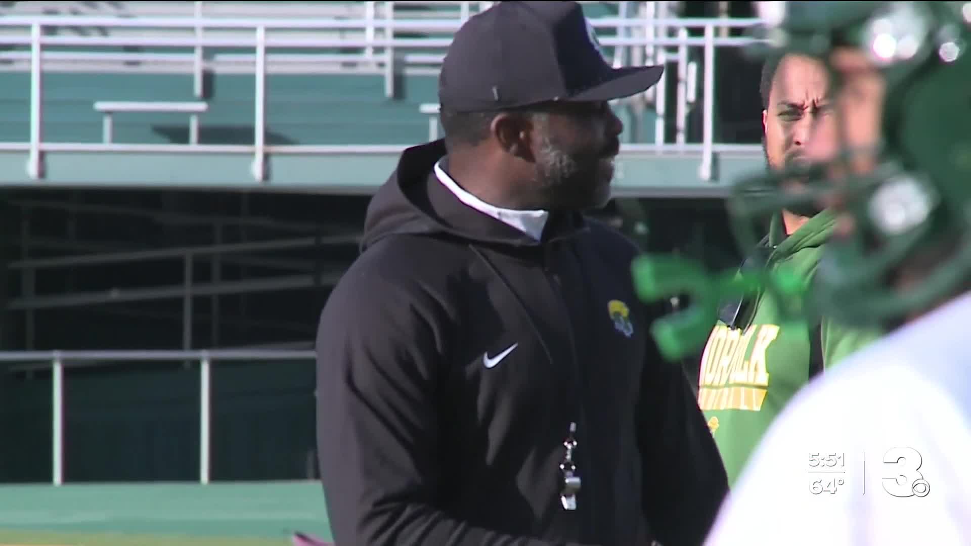 Michael Vick oversees first spring practice as NSU head coach