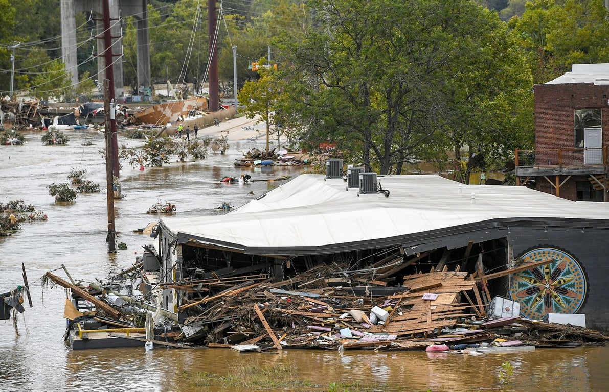 Painful photos show Hurricane Helene recovery efforts around Asheville