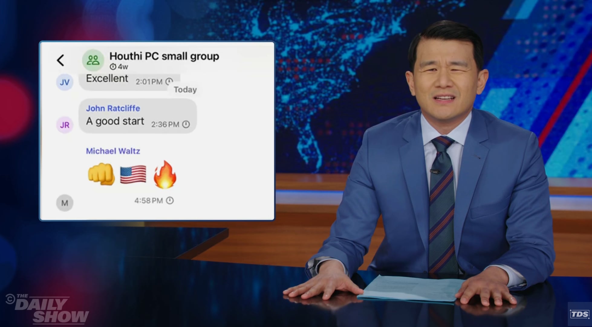 ‘Daily Show’ Mocks Most ‘Embarrassing’ Part of Leaked Group Chat