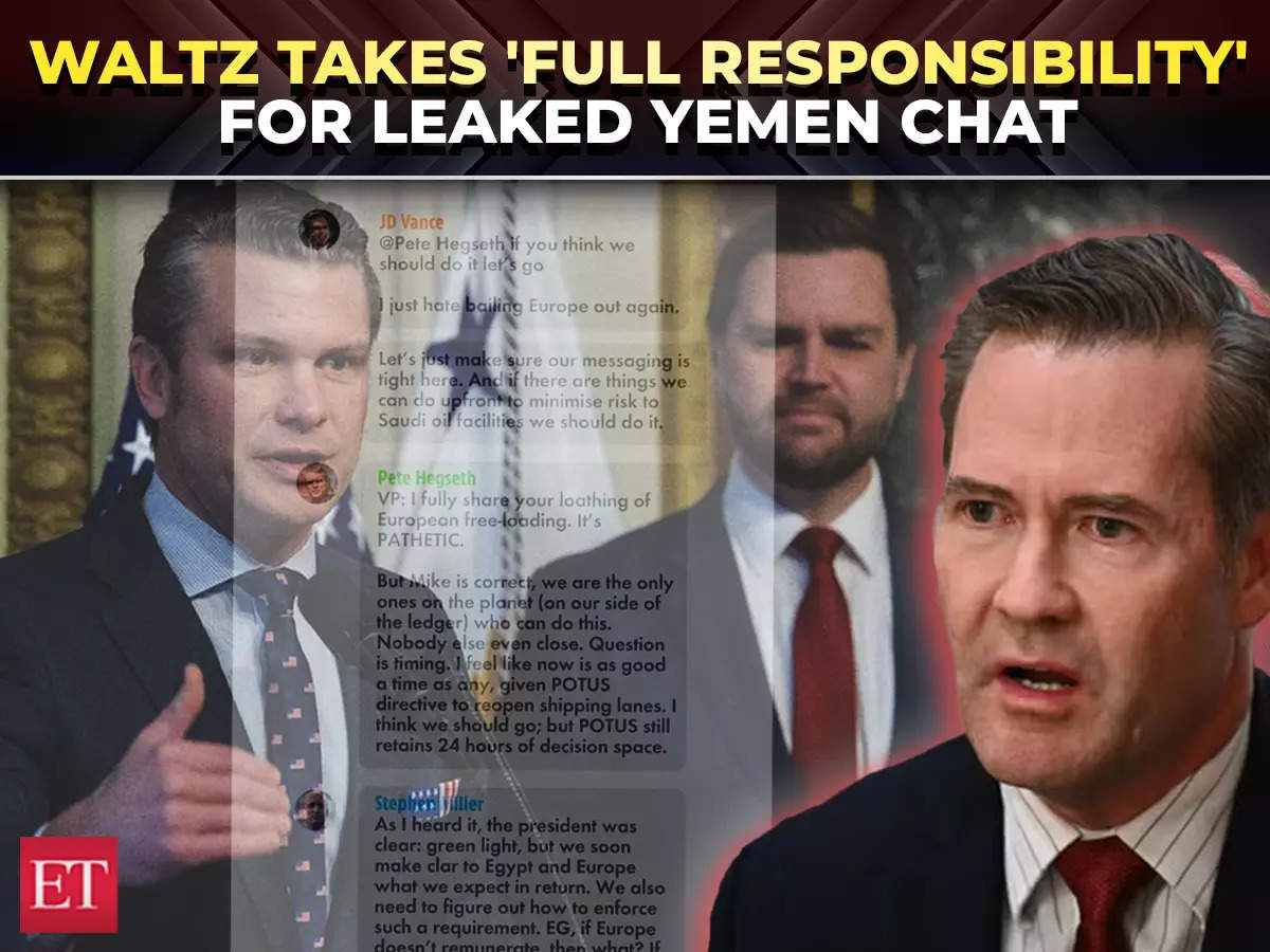 'It's embarrassing': NSA Waltz takes 'full responsibility' for leaked ...