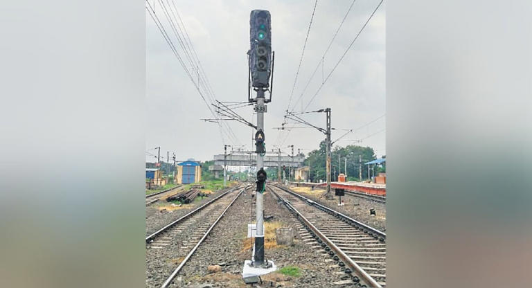 206.29 RKm of Automatic Block Signalling in Vijayawada Railway Division