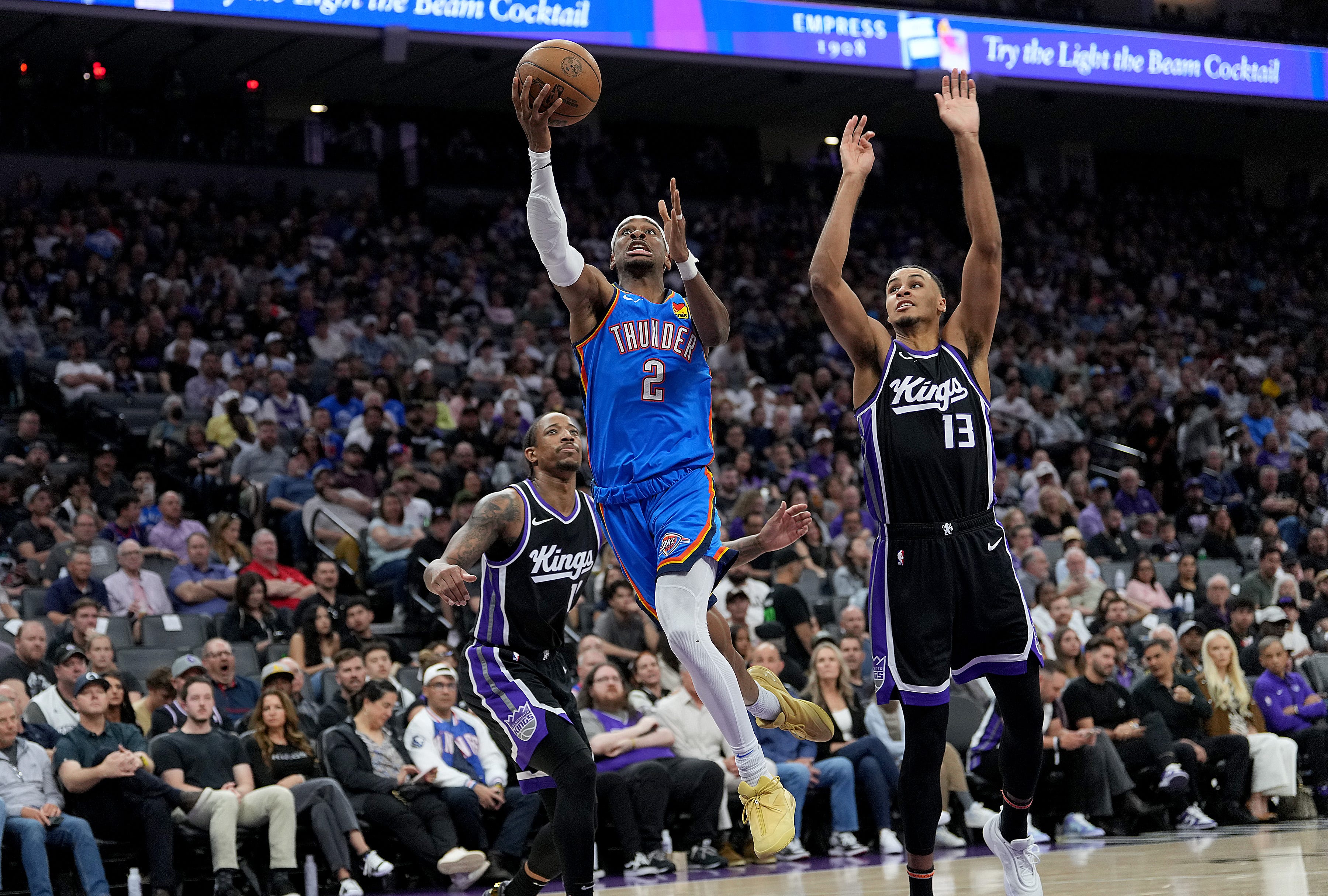 Shai Gilgeous-Alexander, OKC Thunder storm past Kings for NBA-best 60th win