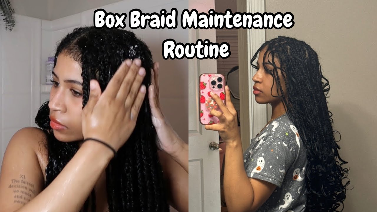 Boho knotless braids maintenance routine