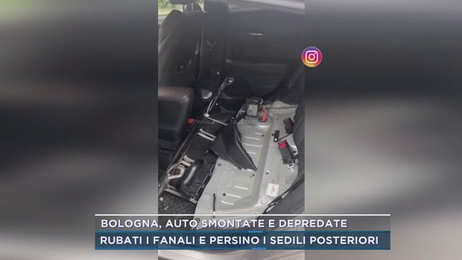 Bologna, auto smontate e depredate