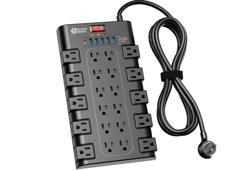 Don't Miss Amazon's Spring Sale on SuperDanny's 22 Outlet Surge Protector