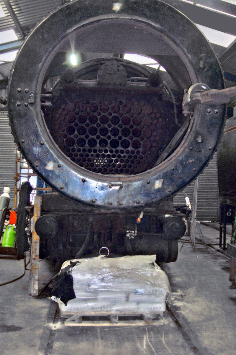 Historic steam engine is getting back on track thanks to Carnforth experts