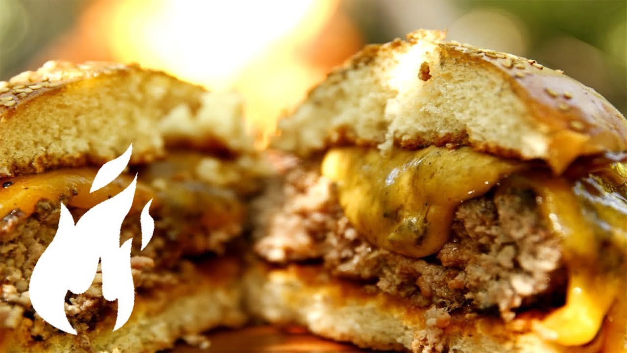 The Ultimate Fire-Grilled Cheeseburger With Czech Beer🔥