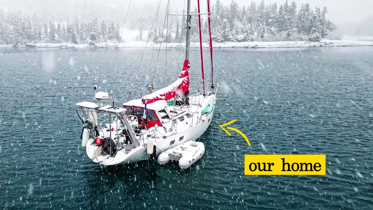 When the Blizzard Hit, Our Boat Became a Floating Cabin