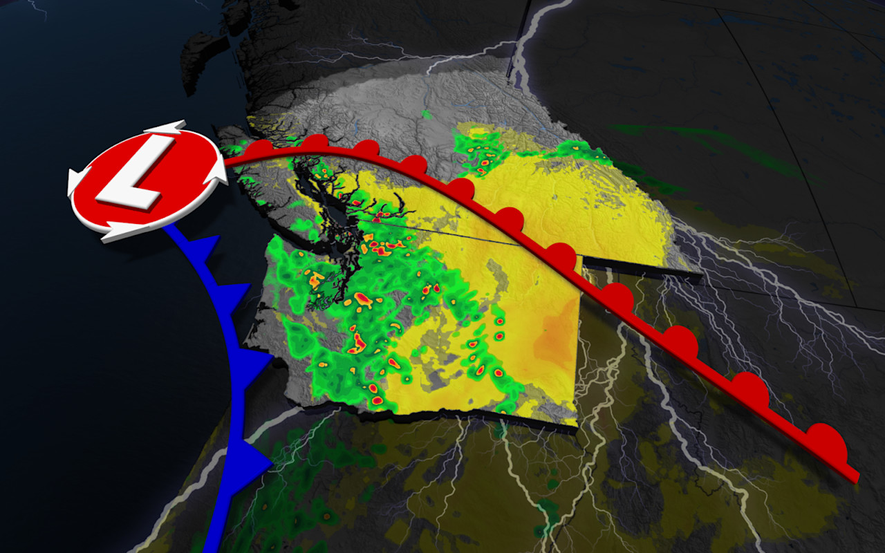 Thunderstorm risk rises Wednesday amid spring warmup across B.C.