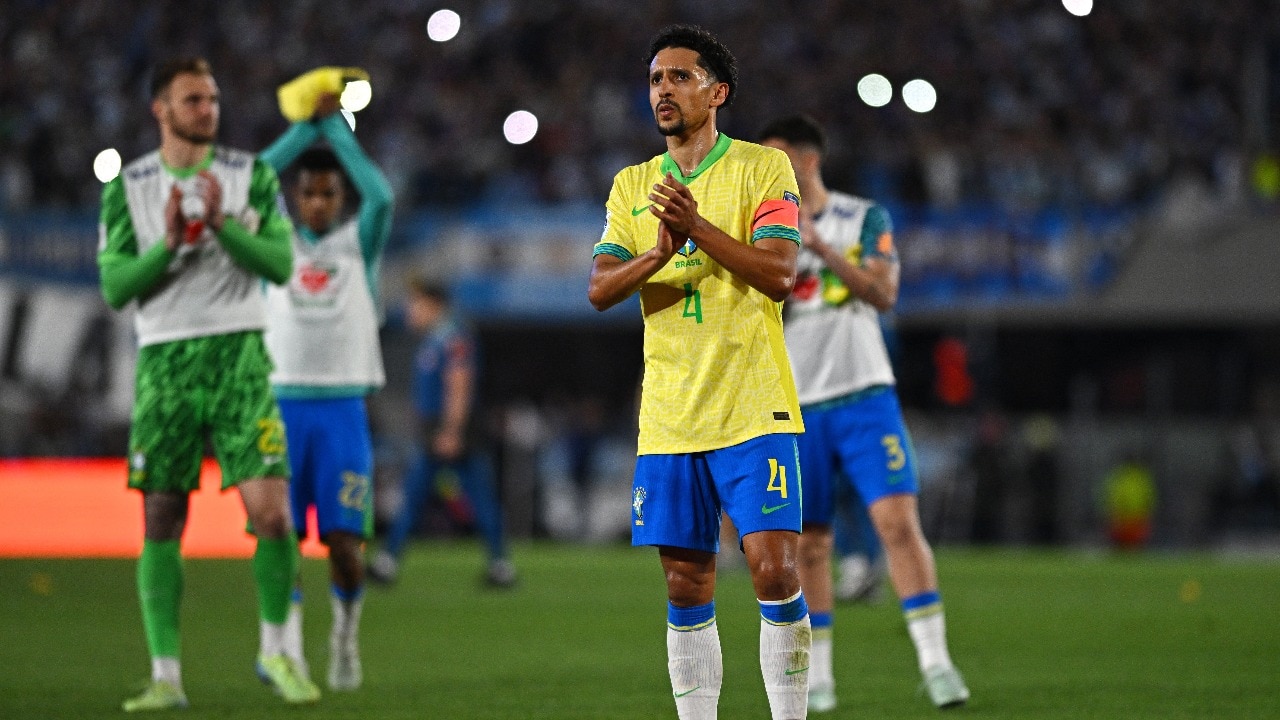Brazil captain Marquinhos issues apology to fans after Argentina thrashing