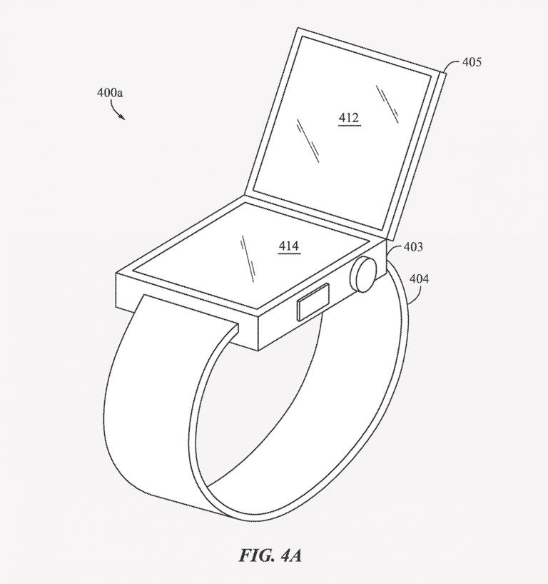 Apple files patent for foldable Apple Watch with two screens