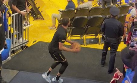 Steph Curry Almost Makes Wild Full-Court Shot