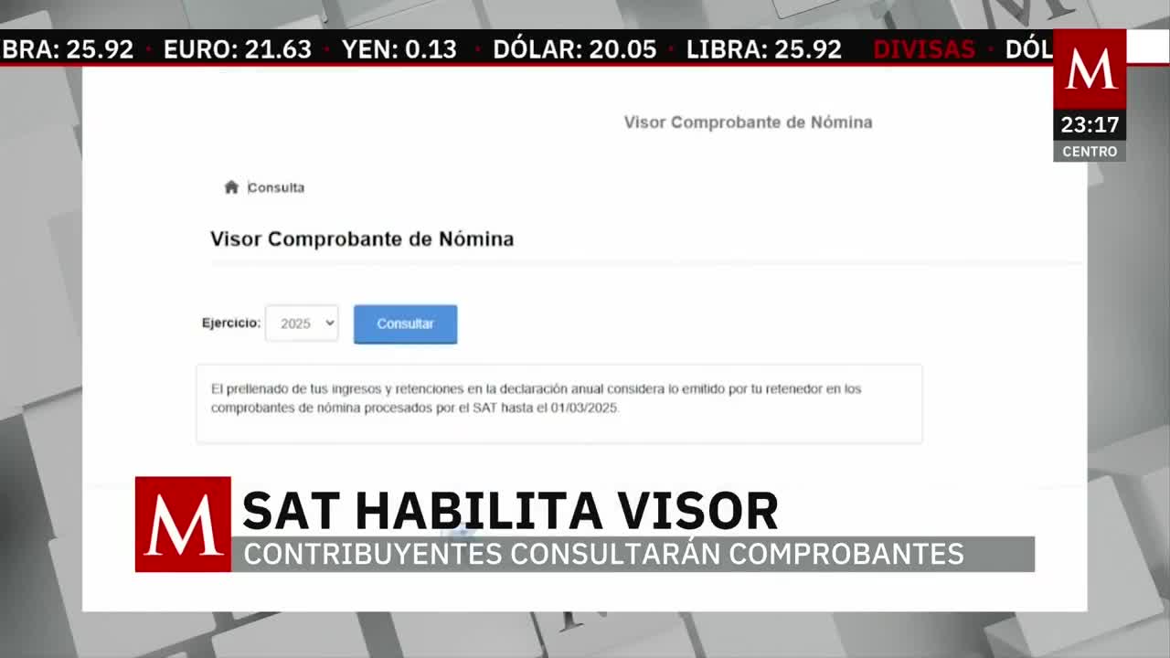 El SAT habilita un visor de comprobantes de nómina para facilitar su ...