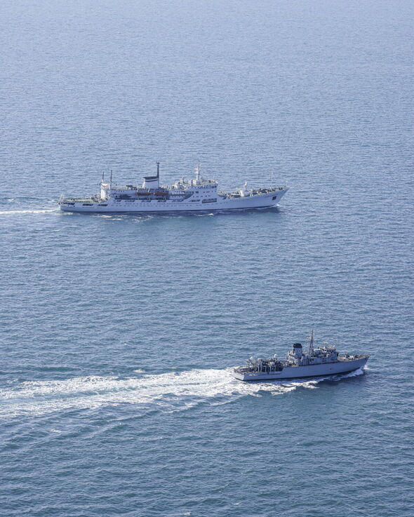 Royal Navy shadow spy ship which can snoop on the UK from 20 miles at sea