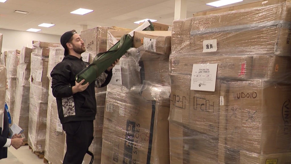 Mystery pallets up for sale at Long Island liquidation store