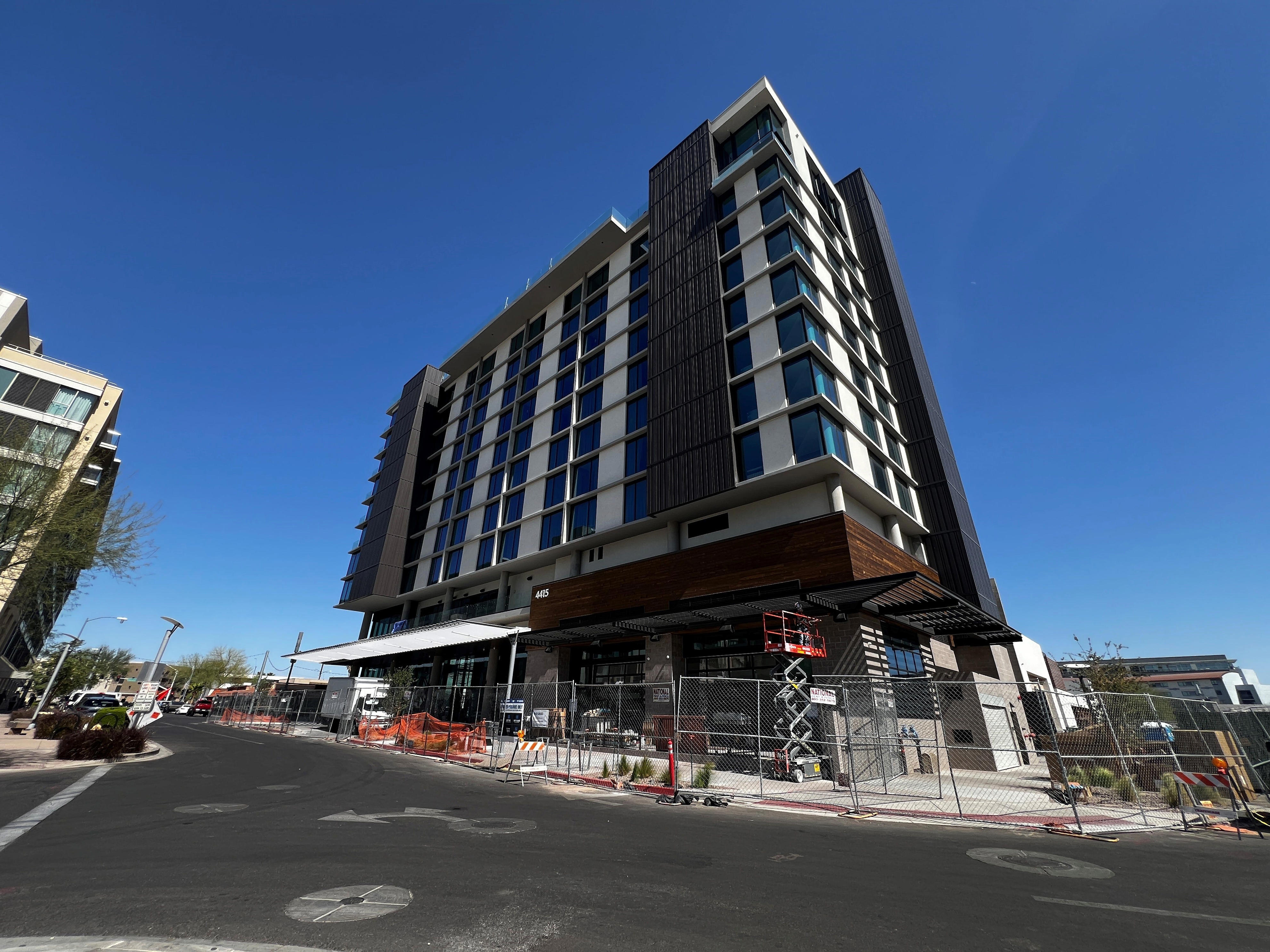 What's being built by The Maya Day + Night Club in Old Town Scottsdale?