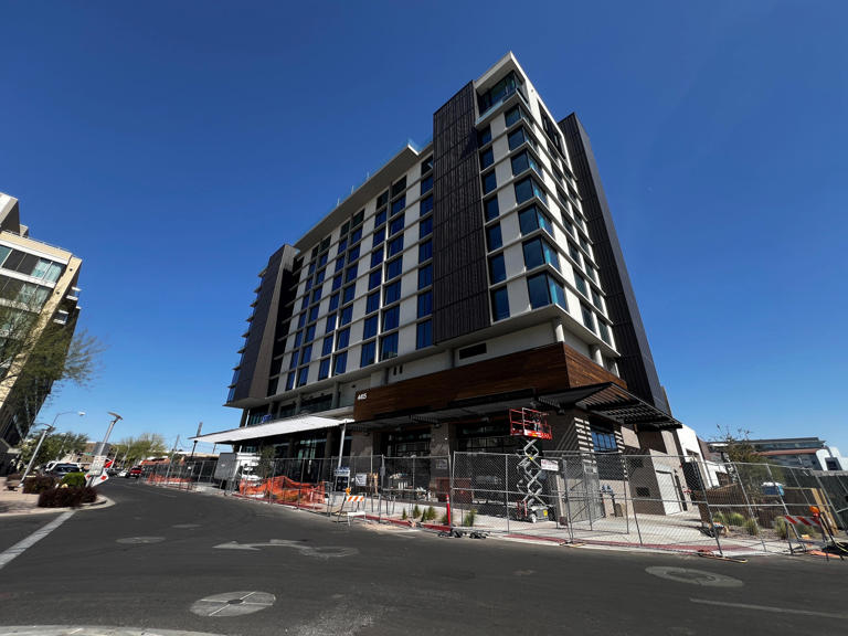 What's being built by The Maya Day + Night Club in Old Town Scottsdale?