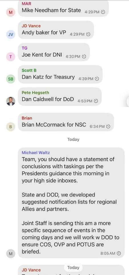 The Atlantic releases entire text chain showing Hegseth’s detailed ...