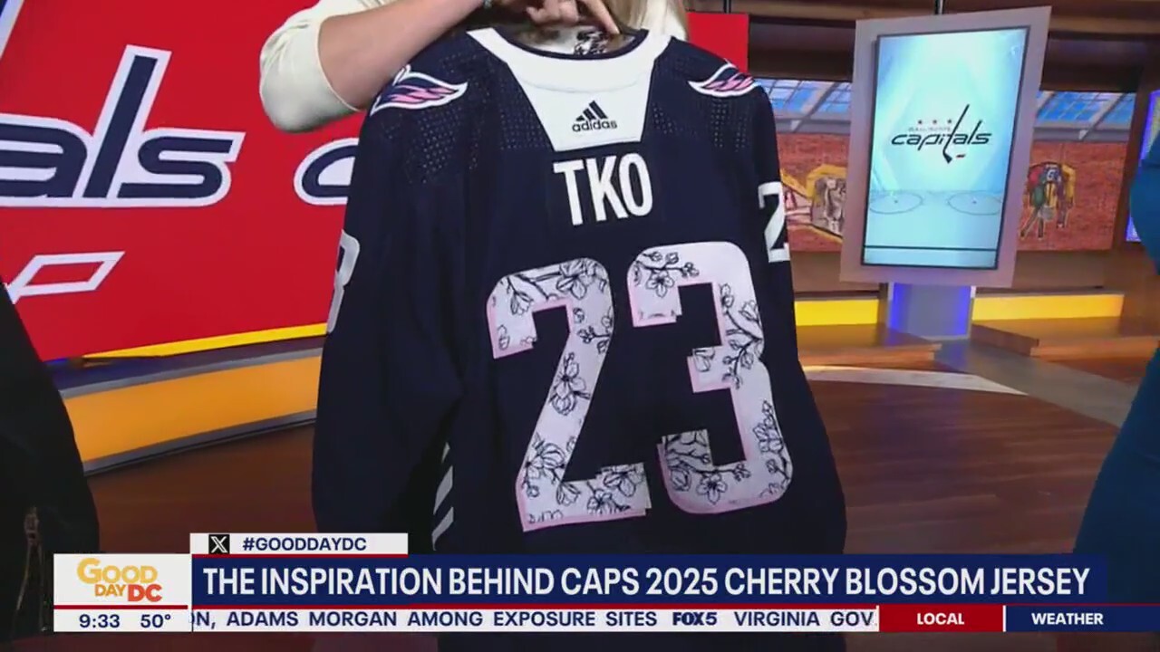 The inspiration behind Washington Capitals 2025 cherry blossom jersey
