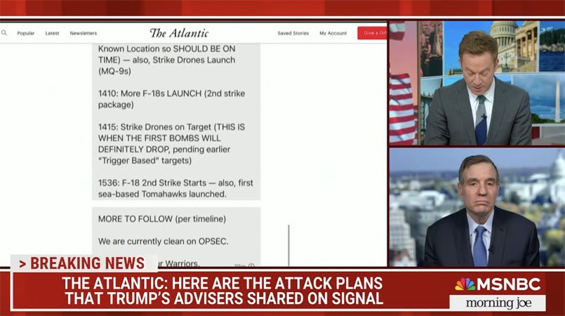 'Good lord!' MSNBC hosts gasp as new screenshots from Hegseth attack ...