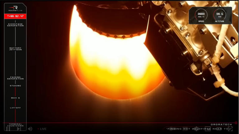 Rocket Lab launches 8 wildfire-hunting satellites into orbit from New ...