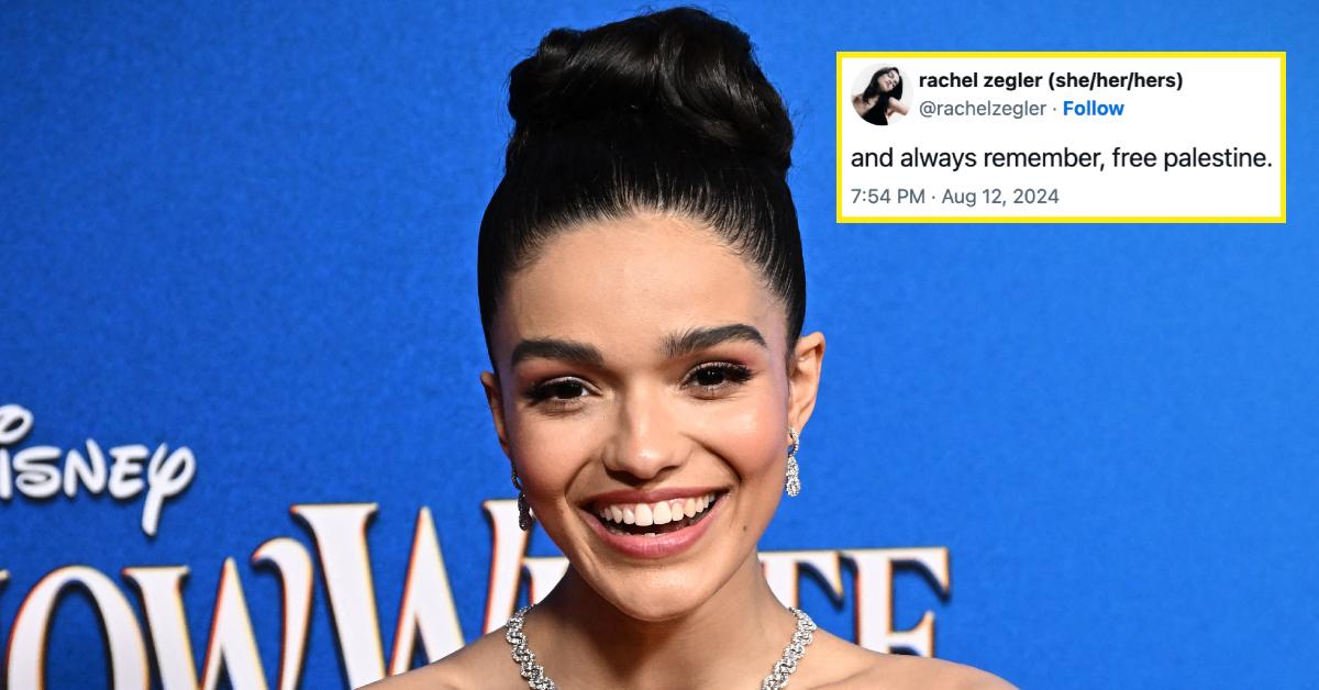 Disney Suggests Rachel Zegler's Pro-Palestine Comment Contributed to ...