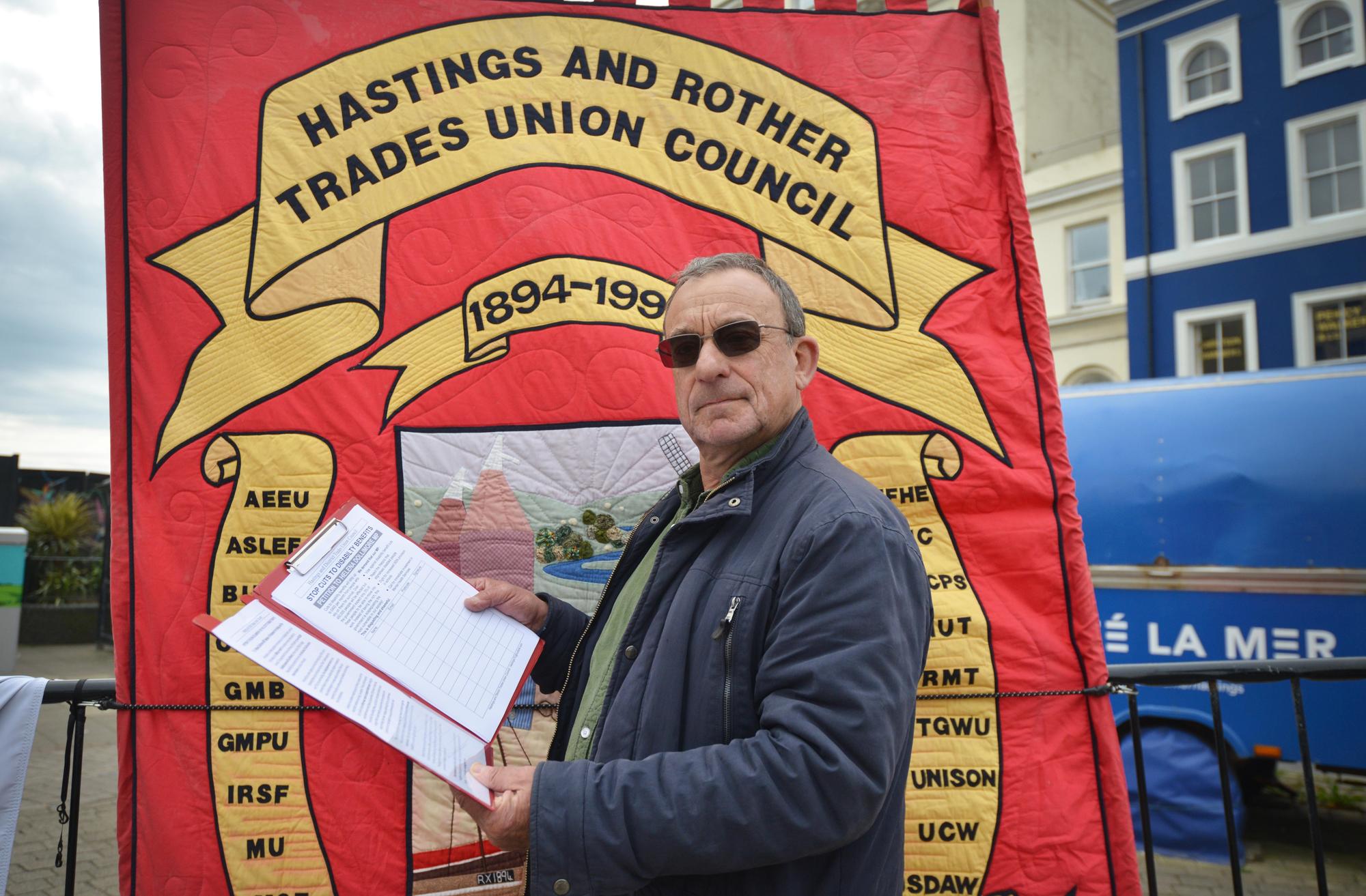 Hastings trade unions' petition launched against Government's welfare cuts