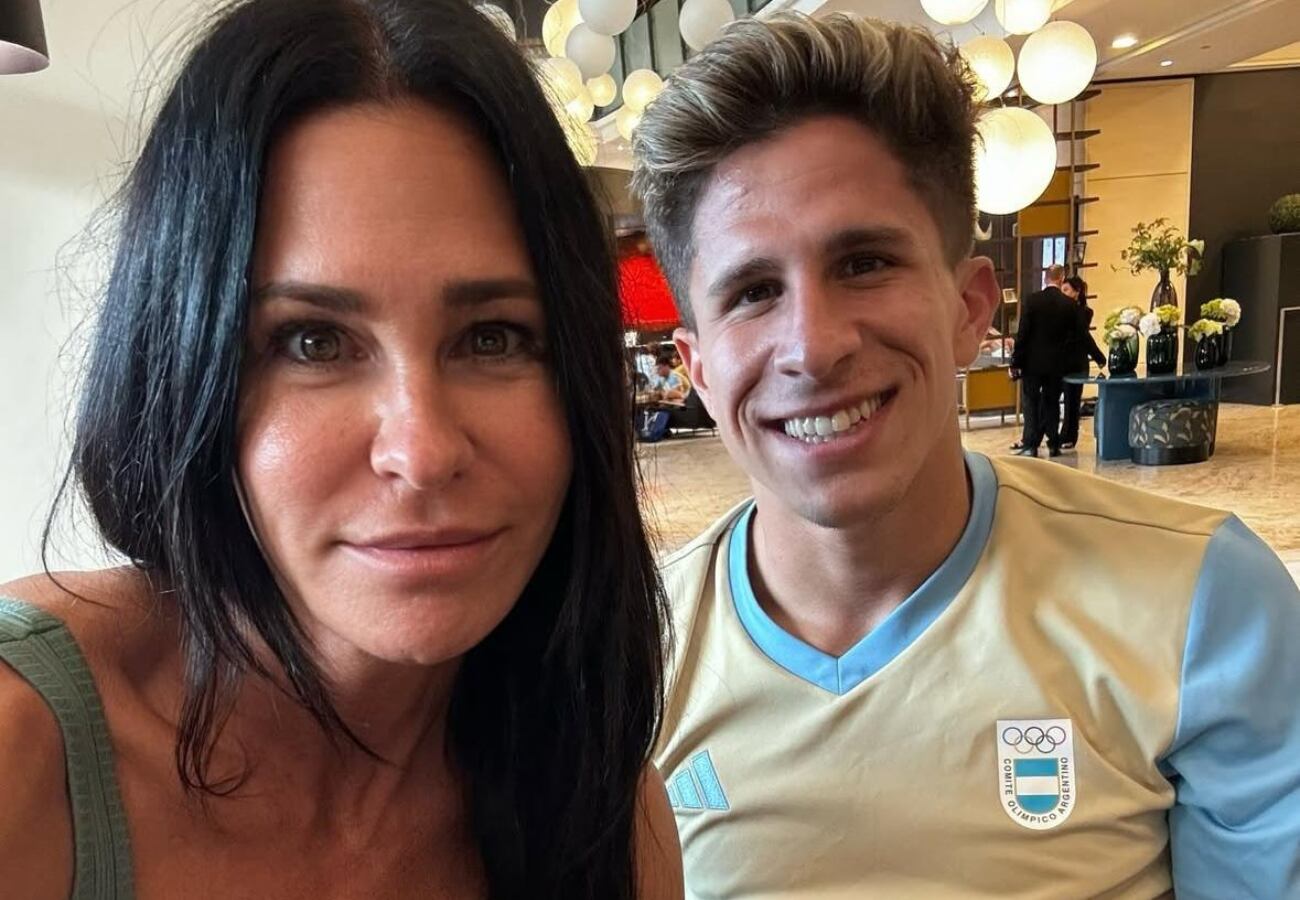 La emoción de Caro Baldini por el primer gol de su hijo Giuliano ...