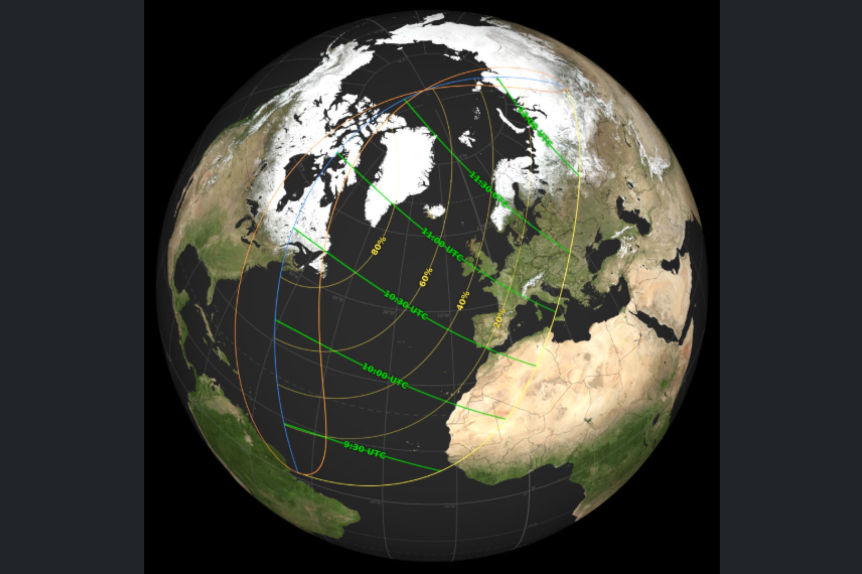 Solar Eclipse Path Map For March 29 Shows Where Sun Will Be Blocked Out