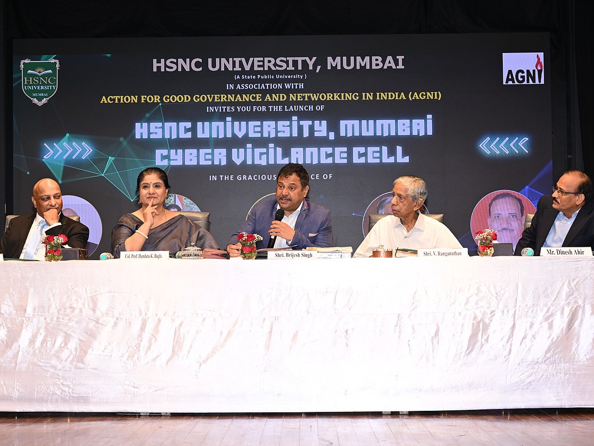 HSNC University, Mumbai in Collaboration With AGNI Launches Cyber ...