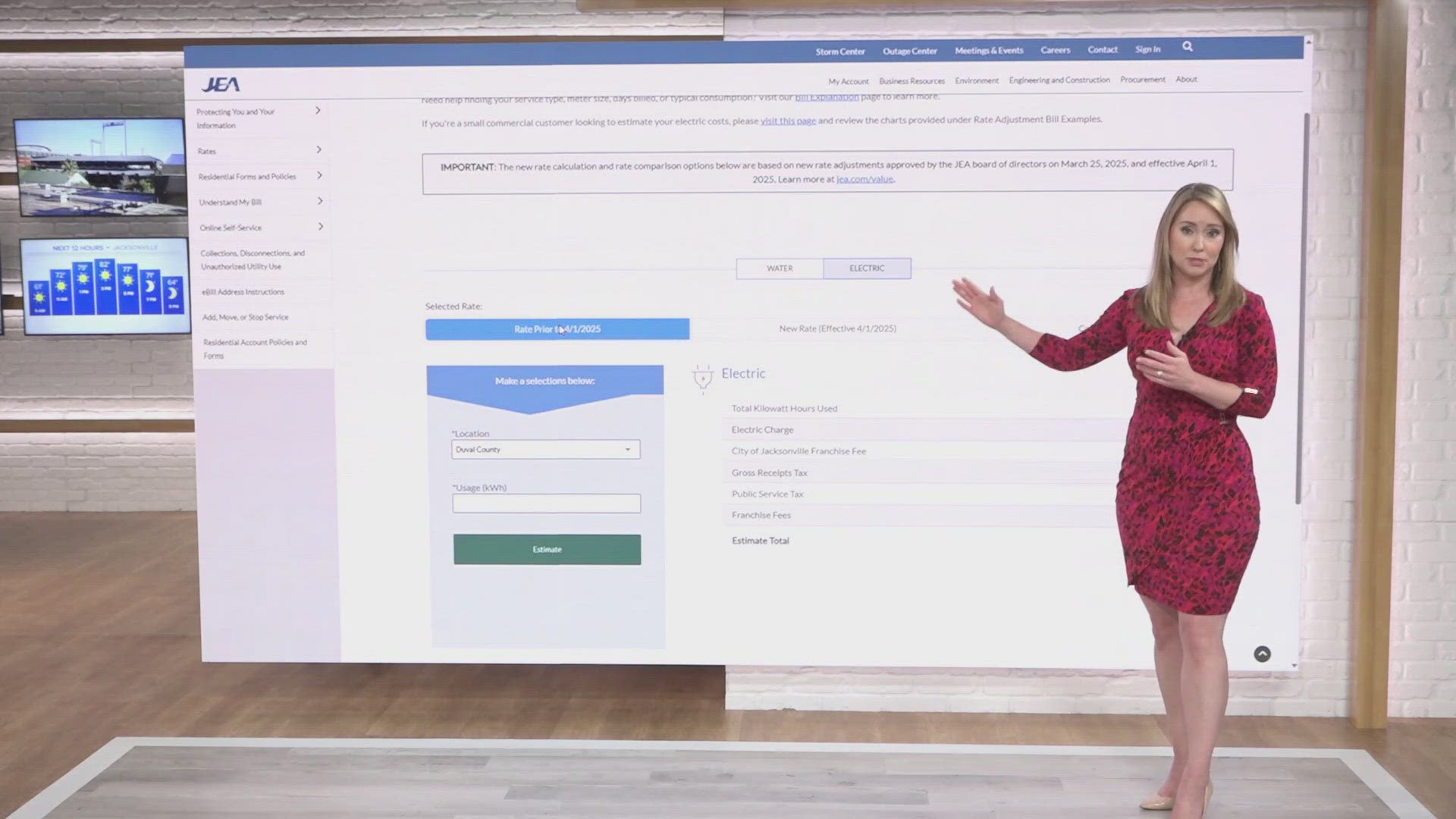 How to use the JEA Bill Estimator