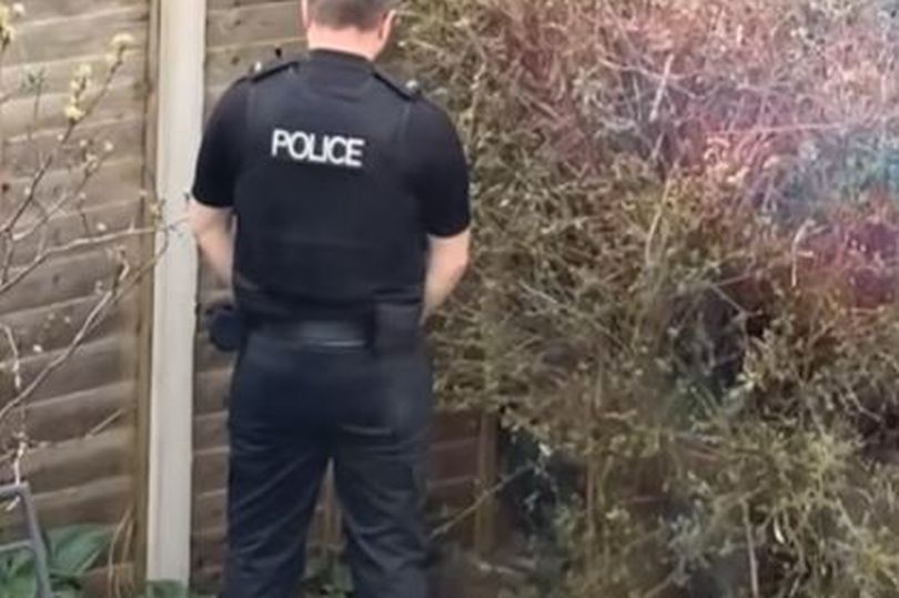 Somerset Police officer filmed 'weeing' in woman's garden