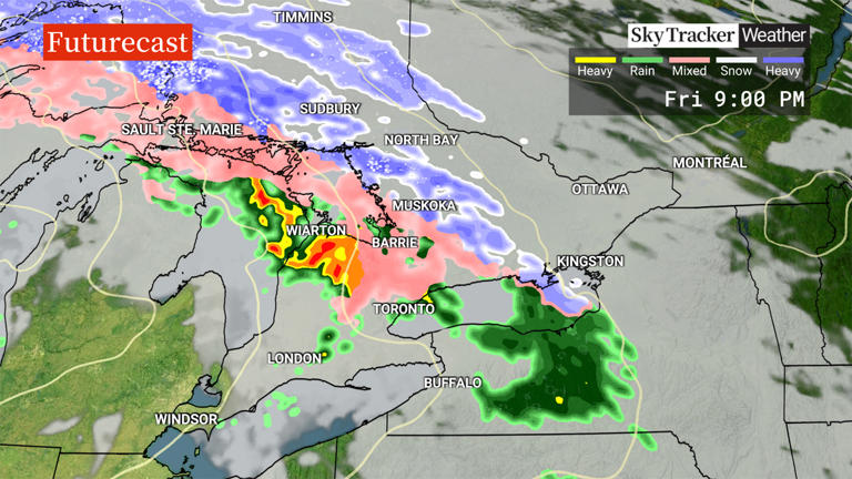 Spring ice storm in forecast for a wide part of Ontario this weekend