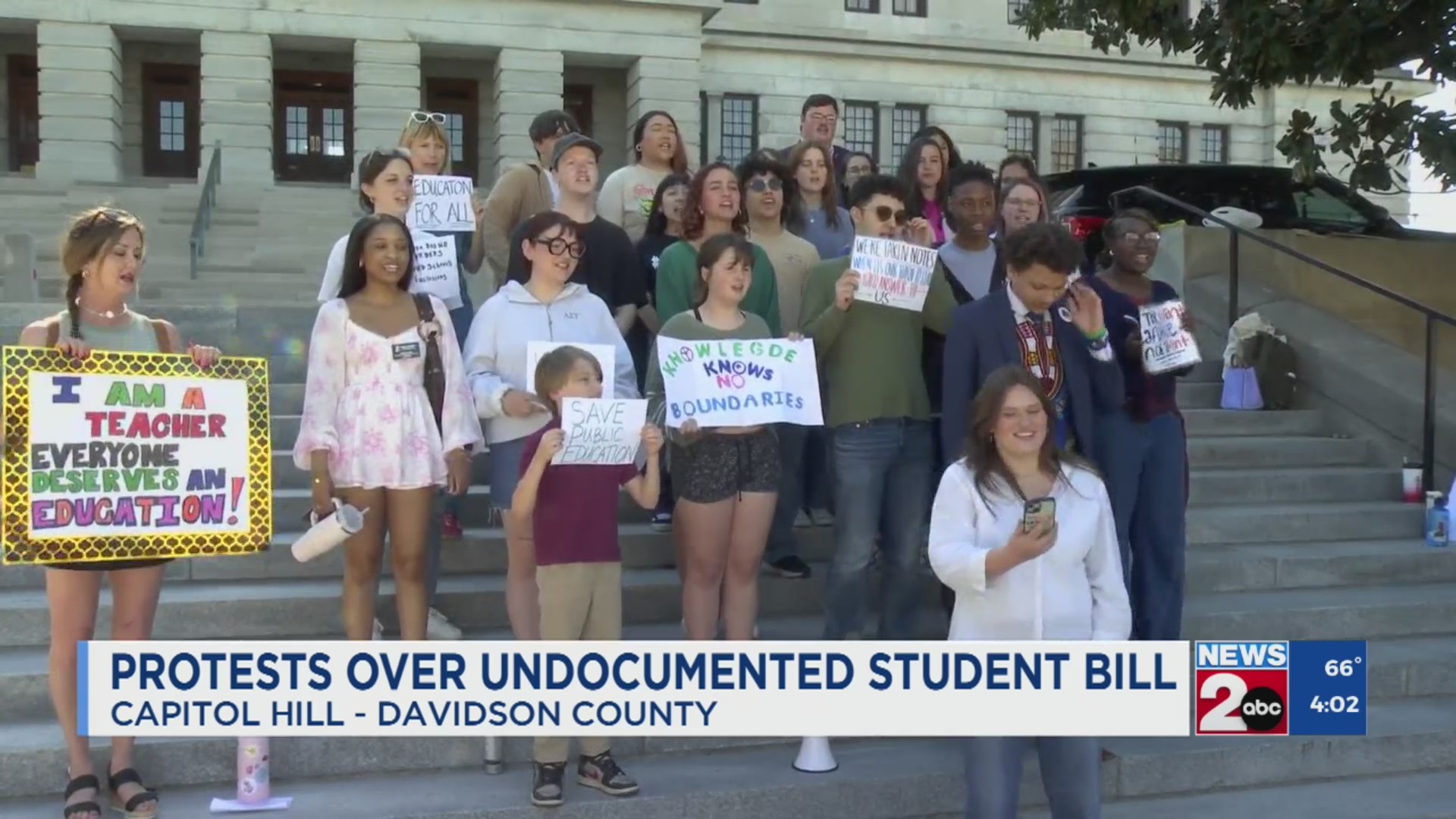 Protest held outside Tennessee State Capitol over undocumented students ...