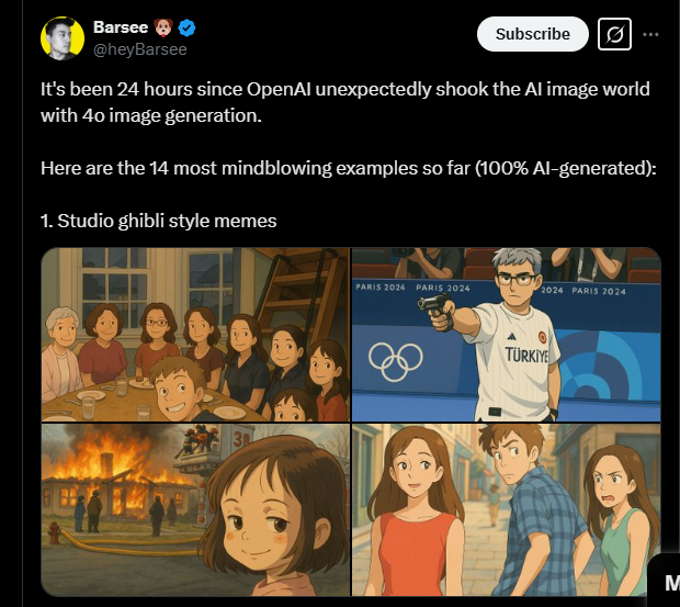 OpenAI CEO Responds to ChatGPT Users Creating Studio Ghibli-Style AI Images