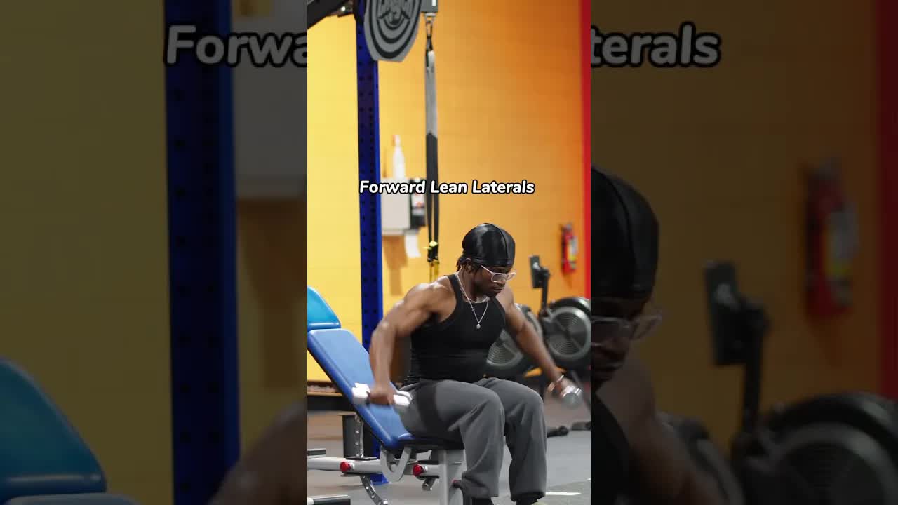 Best Mid Delt Exercise: Forward Lean Lateral Raises