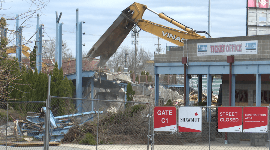 ‘Just heartbreaking’: Demolition of McCoy Stadium underway