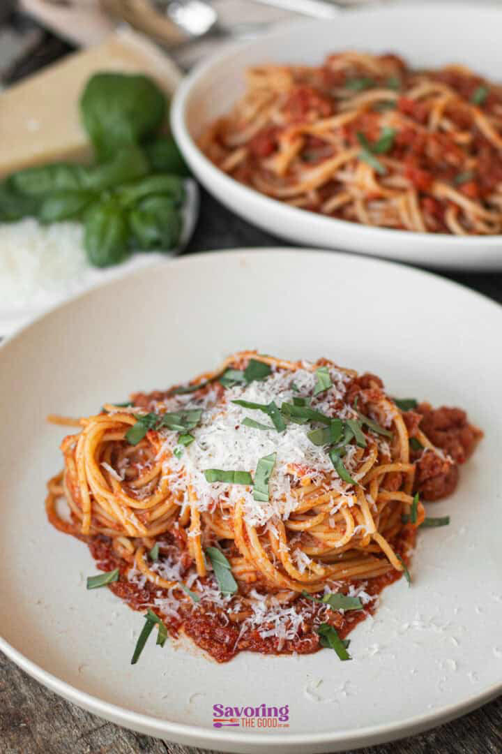 30-Minute Calabrian Pasta with Spicy Sausage, Tomato & Basil