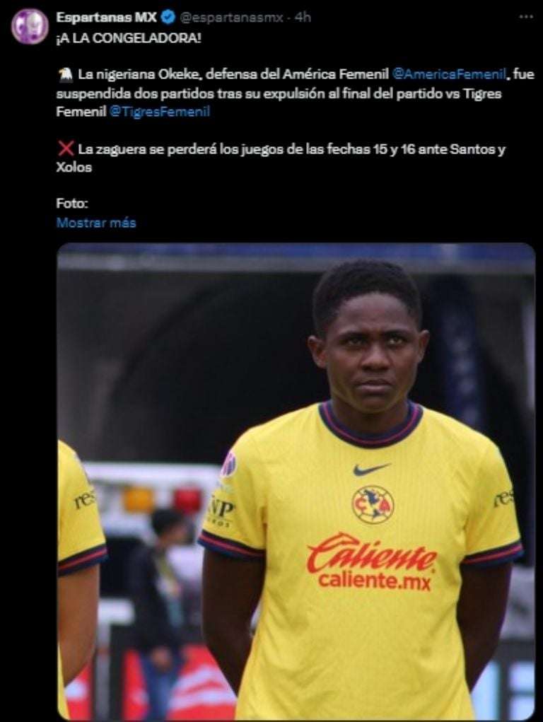 DURA e INEXPLICABLE la SANCIÓN de la Liga MX Femenil a Chidinma Okeke