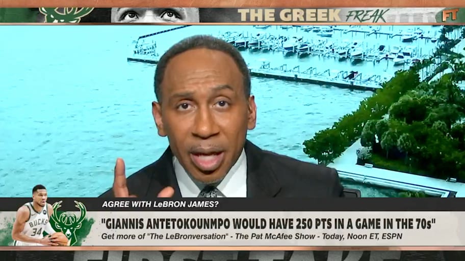 Stephen A. Smith Crushes LeBron's Take on Giannis Scoring 250 Points in ...