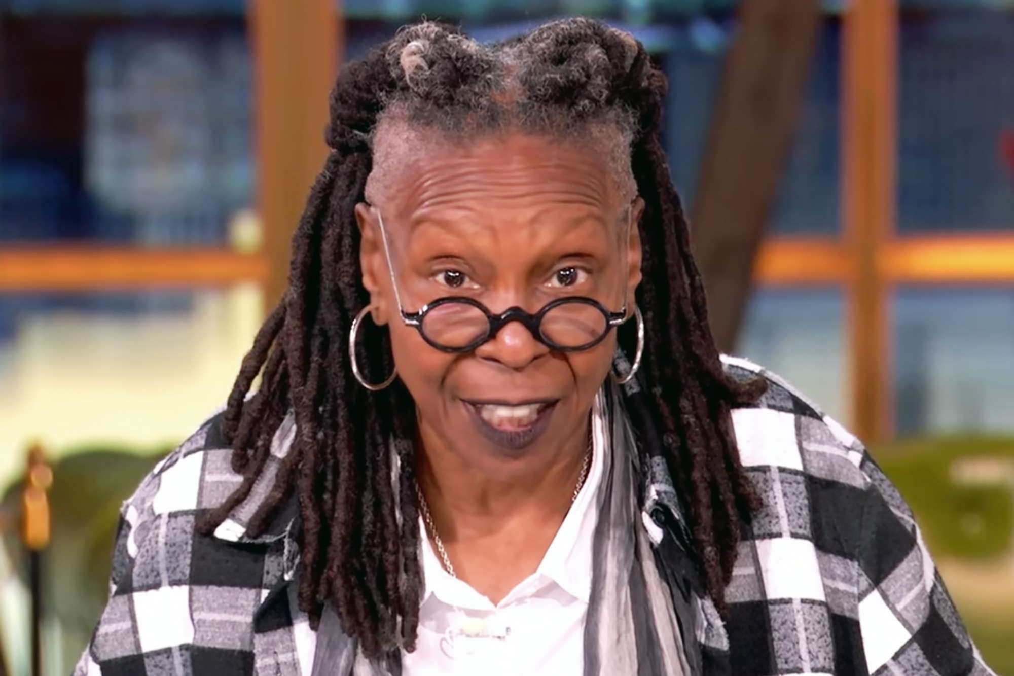 “The View”'s Whoopi Goldberg compares Trump Signal scandal to a cat ...