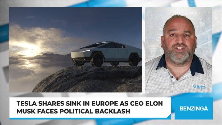 Tesla Shares Sink In Europe As CEO Elon Musk Faces Political Backlash