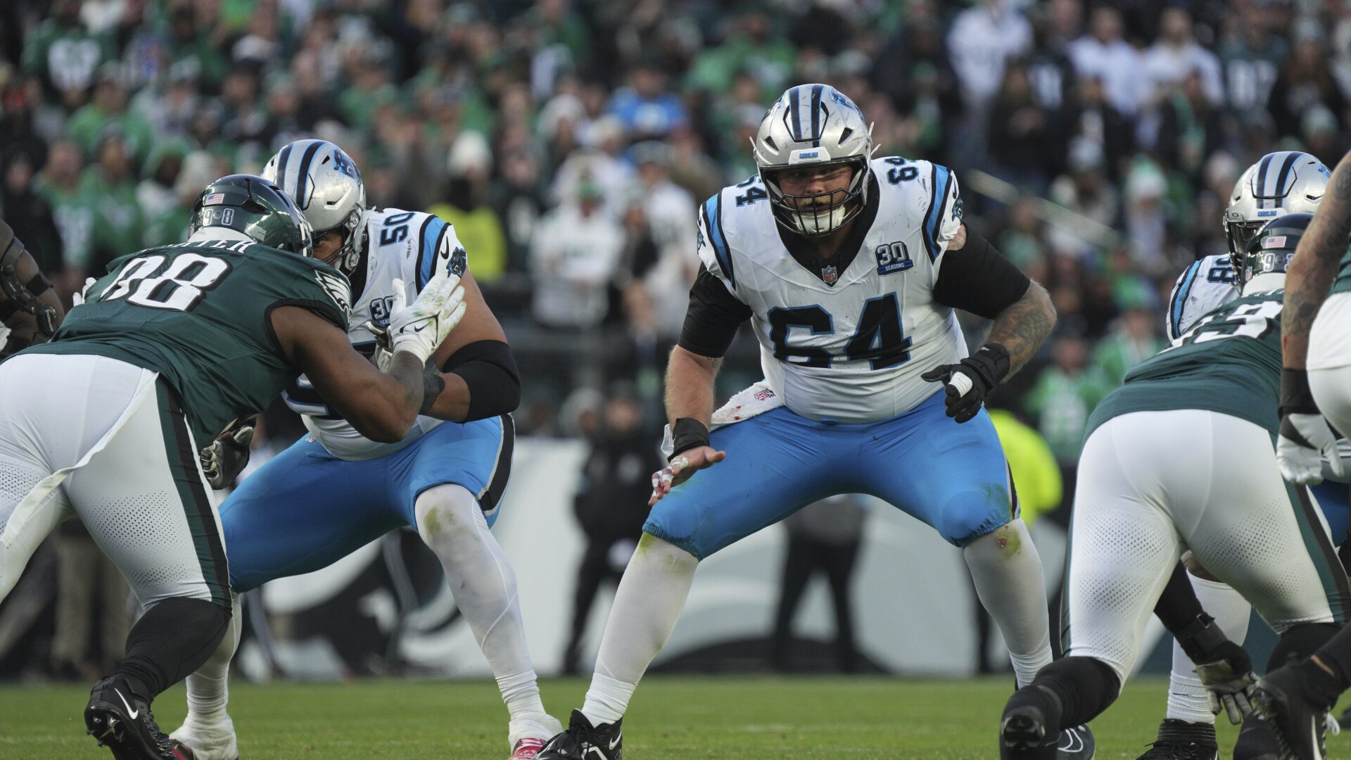 Cade Mays signs RFA tender with Panthers