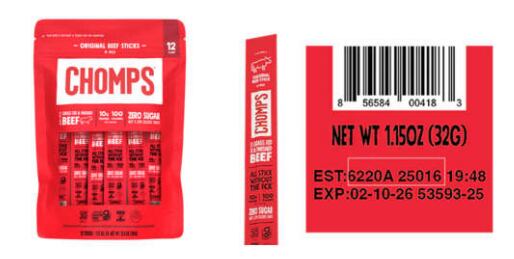 Recall alert: Chomps meat sticks recalled