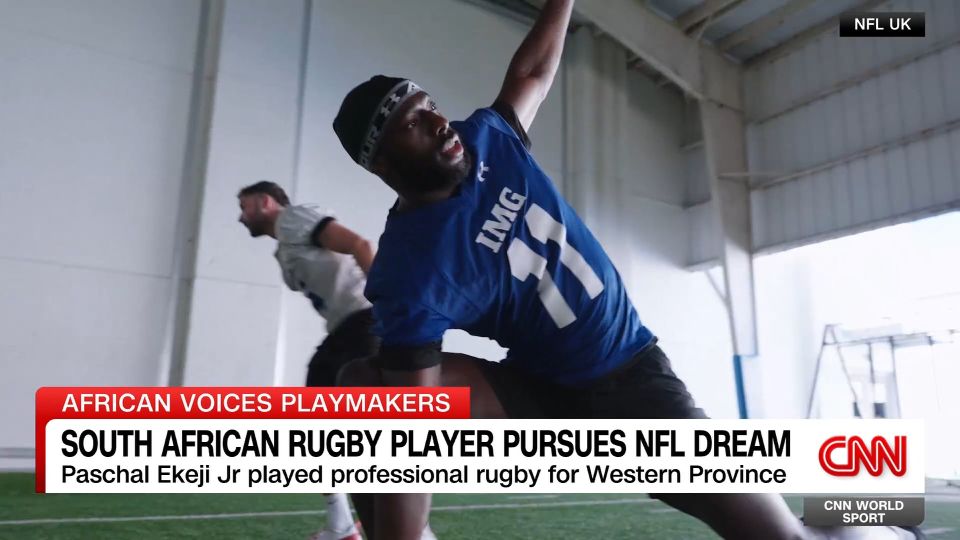 South African rugby player pursues NFL dream