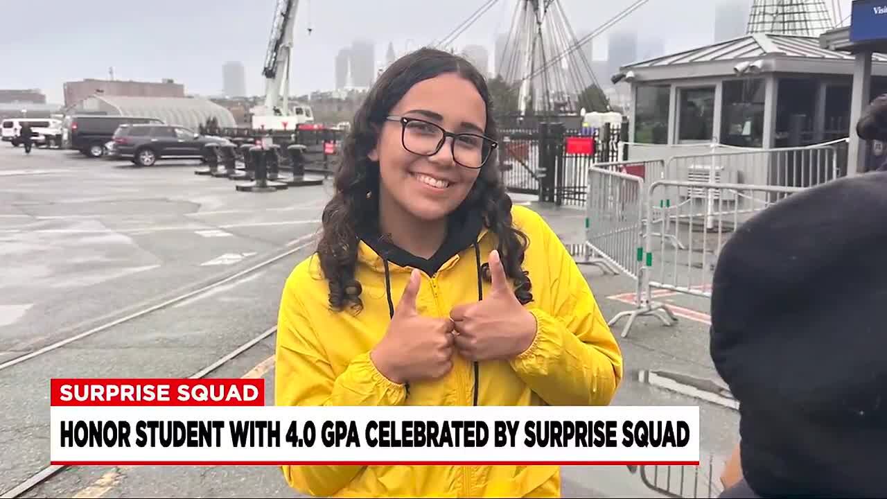 Honors student with 4.0 GPA celebrated by Surprise Squad