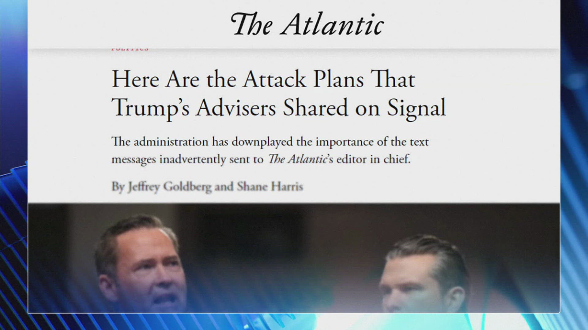 The Atlantic releases entire Signal chat showing Hegseth's detailed ...