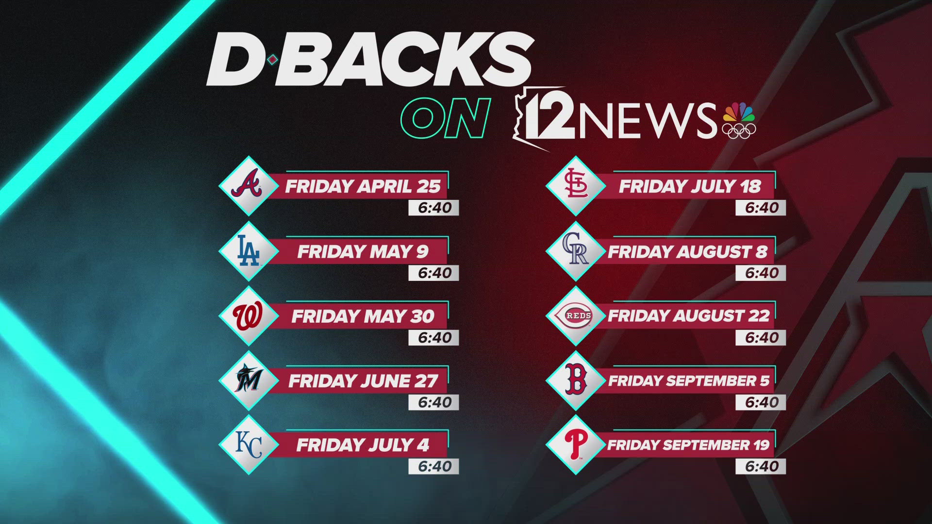 12News to broadcast D-backs games this season