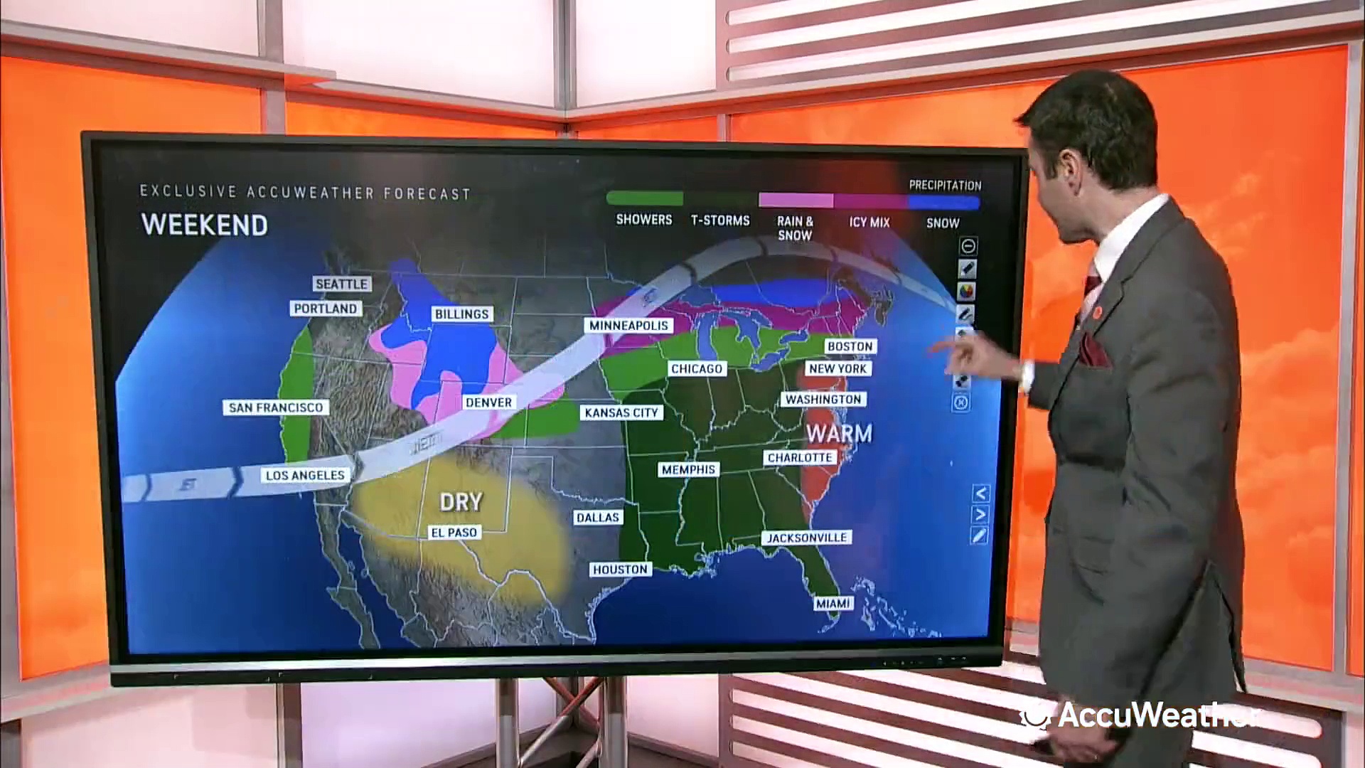 Severe storms coming in two parts to much of the eastern half of the US ...