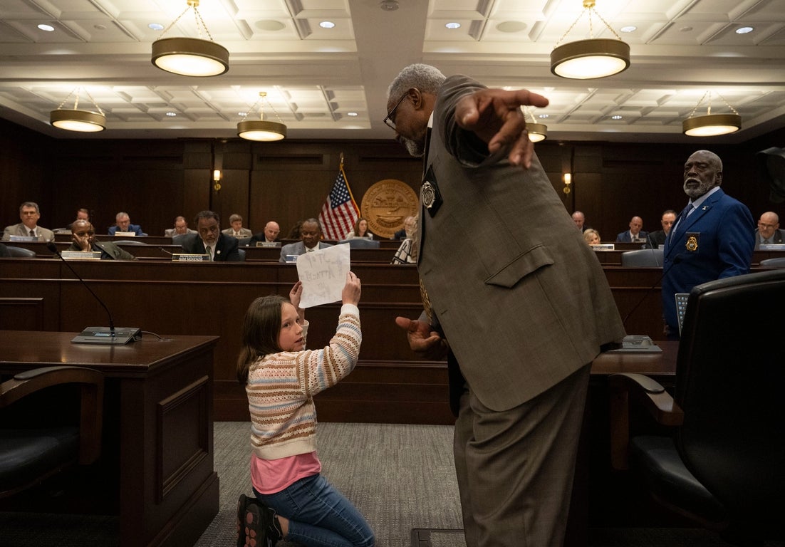 Protest during Tennessee committee hearing on 'Tennessee Student Free ...